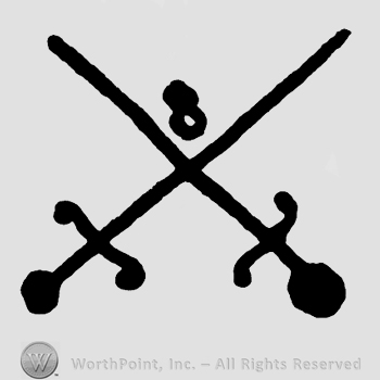 Mark with Two crossed swords and number 8. | #220627