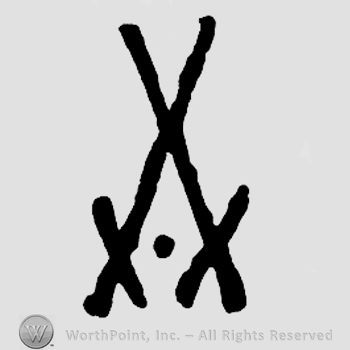 Mark with Two crossed swords and a dot. | #220664