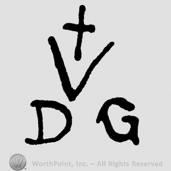 Mark with A cross and the letters "V DG". | #220763