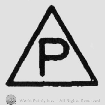 Mark with The letter "P" and a triangle. | #22080
