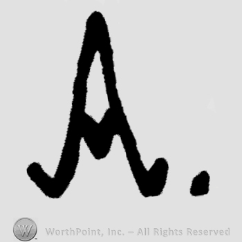 Mark with The letter "A" and a dot. | #220801