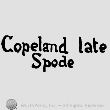 Mark with COPELAND LATE SPODE written. | #221065