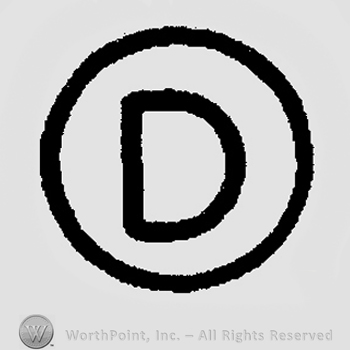 Mark with The letter "D" and a circle. | #22113