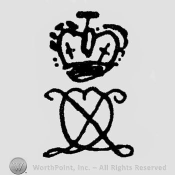 Mark with A crown and a stylized line. | #221539