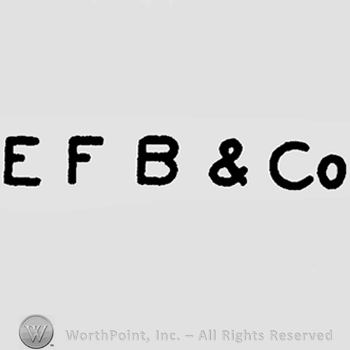 Mark with The text "E F B & Co". | #22164