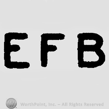Mark with The letters "E F B". | #22165