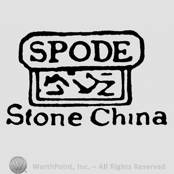 Mark with Spode written on top;rectangle in the | #221977