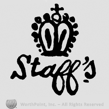 Mark with Crown with cross on top;Staff's written | #221986