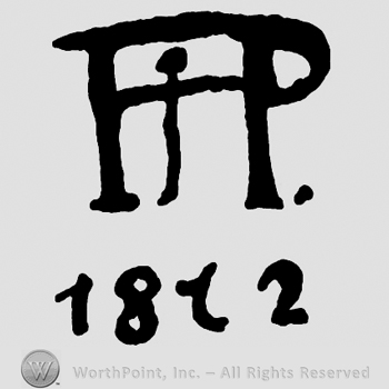 Mark with Monogram of letters HP and year 1872 | #222046
