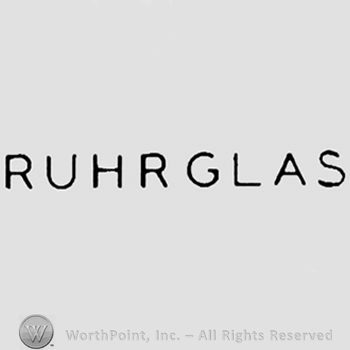 Mark with The word "RUHRGLAS". | #22286