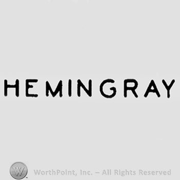 Mark with The word "HEMINGRAY". | #22336