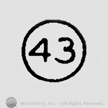 Mark with The number "43" and a circle. | #22339