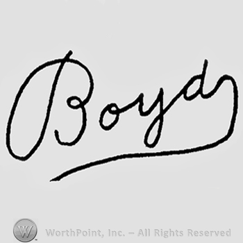 Mark with The word "Boyd". | #22382
