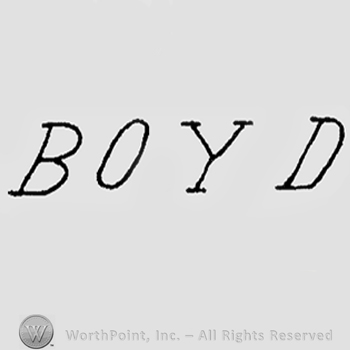 Mark with The word "BOYD". | #22384