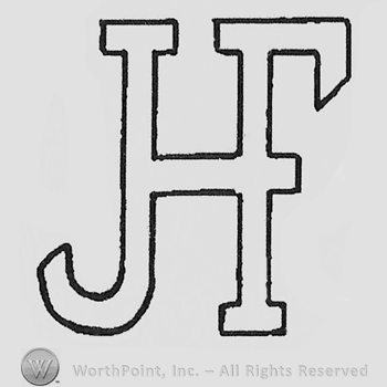 Mark with The monogram of letters "JHF". | #22416