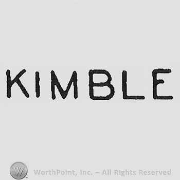 Mark with The word "KIMBLE". | #22488