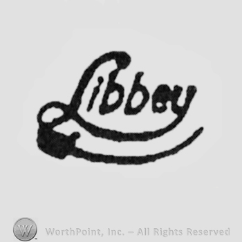 Mark with The word "Libbey" and a sword. | #22519