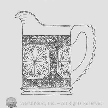 Mark with Glass Pattern: Star Medallion; pitcher. | #225286