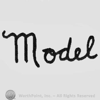 Mark with The word "Model". | #22671