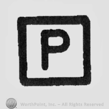 Mark with The letter "P" and a square. | #22768