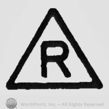 Mark with The letter "R" and a triangle. | #22932
