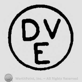 Mark with The letters "DVE" and a circle. | #23065