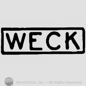 Mark with The word "WECK" and a rectangle. | #23083