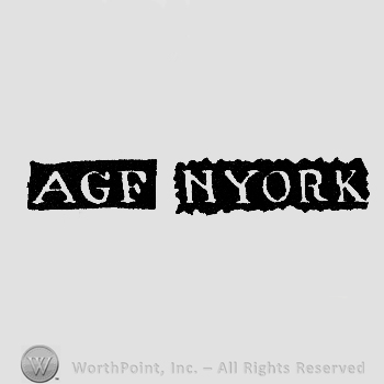 Mark with The text "AGF NYORK". | #23234