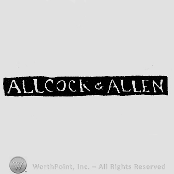 Mark with The text "ALLCOCK & ALLEN" and a | #23297