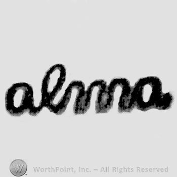 Mark with The word "alma". | #23305