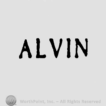 Mark with The word "ALVIN". | #23307