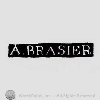 Mark with The text "A BRASIER" and a rectangle. | #23317