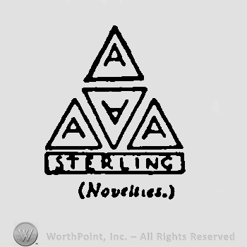 Mark with Four triangles, the letters "A A A A", | #23388