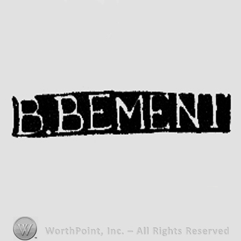 Mark with The text "B. BEMENT". | #23399
