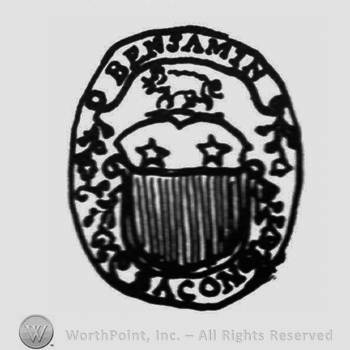 Mark with A boar, two stars, The text "BENJAMIN | #23494