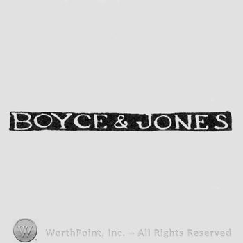 Mark with The text "BOYCE & JONES" and a | #23560