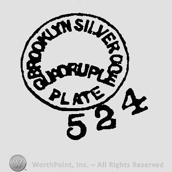 Mark with The text "BROOKLYN SILVER CO. QUADRUPLE | #23583