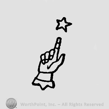 Mark with A pointing hand and a star. | #23585