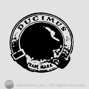 Mark with The text "DUCIMUS TRADE MARK" and a | #23610