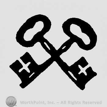Mark with Two crossed keys. | #23611