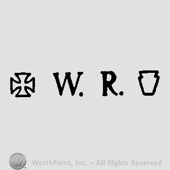 Mark with A Maltese cross, the letters "W. R." | #23626