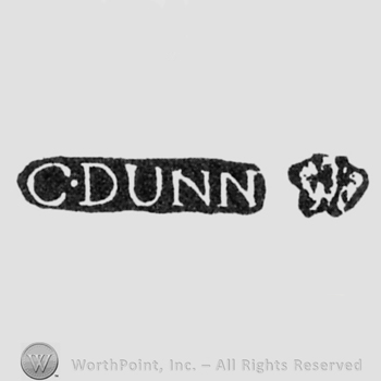 Mark with The text "C. DUNN" and the letter "w". | #23637