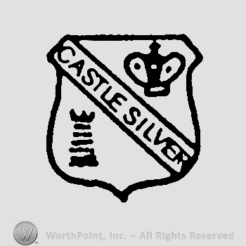 Mark with The text "CASTLE SILVER", a crown, a | #23638