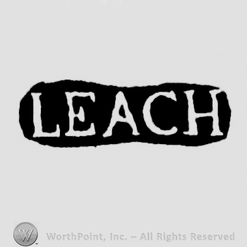 Mark with The word "LEACH" and an oval shape. | #23672