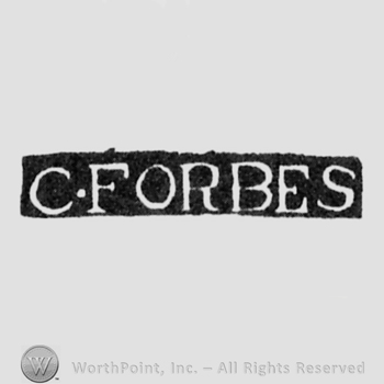 Mark with The text "C. FORBES" and a rectangle. | #23729