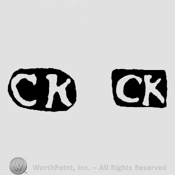 Mark with The letters "CK CK", an oval and a | #23744