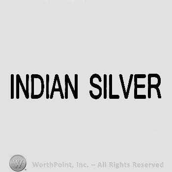 Mark with THE TEXT "INDIAN SILVER". | #23783