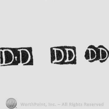 Mark with The letters "D.D DD". | #23800