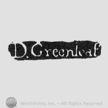 Mark with The text "D. Greenleaf". | #23834
