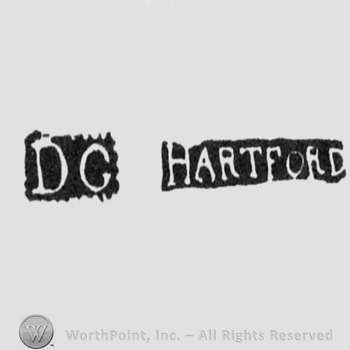 Mark with The letters "DG", and the word | #23836